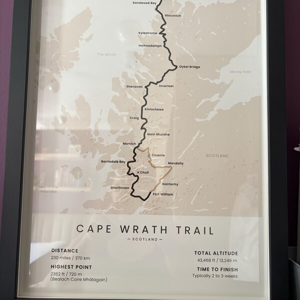 Walker's Haute Route Poster | Haute Route Alps Hiking Trail Map ...