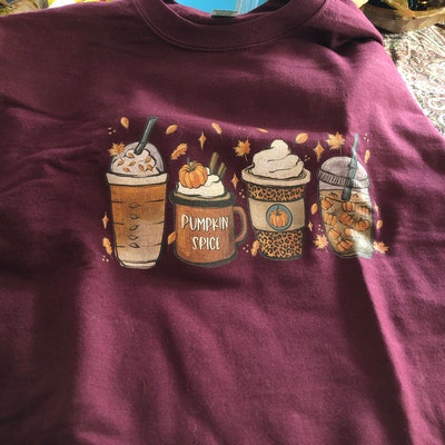 Fall Coffee Sweatshirt, Fall Sweater, Pumpkin Spice Sweatshirt, Cute ...