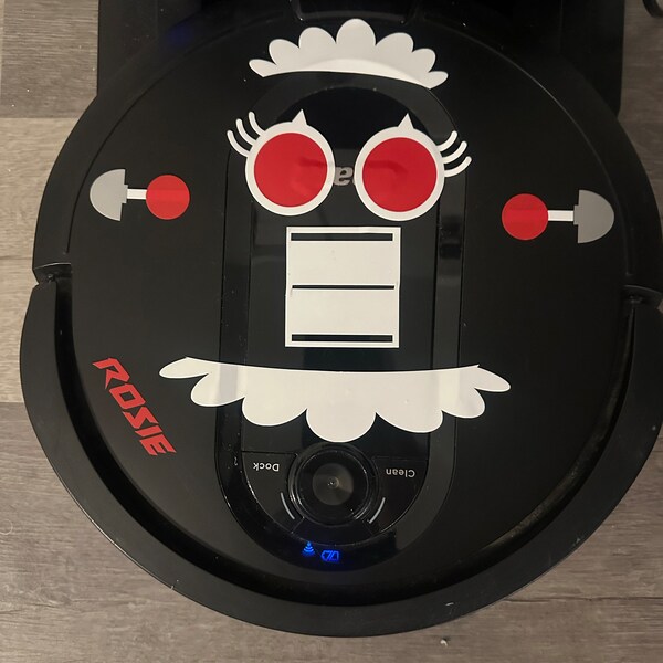 Original Deluxe Rosie the Robot Face Decals for Your Robotic Floor ...