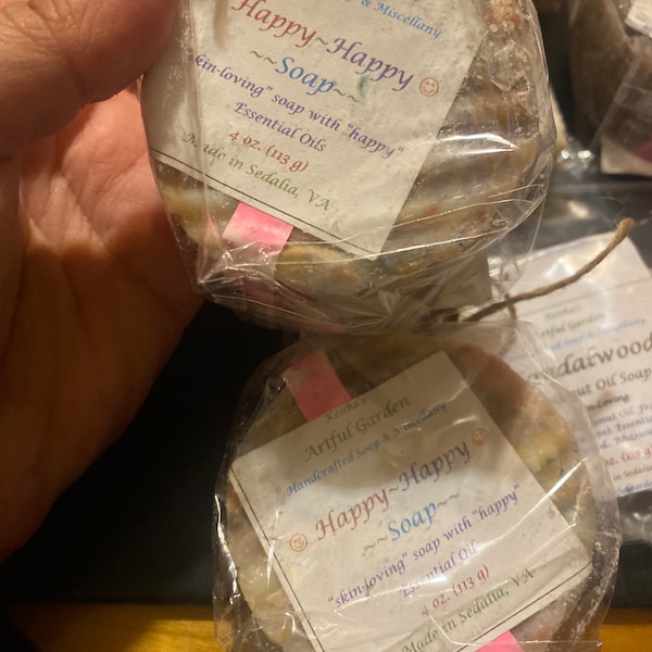 Happy Happy Soap, 4 Oz. Bar - Etsy