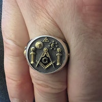 Freimaurer Ring Masonic A.F.A.M. Ancient free and accepted Masons ...