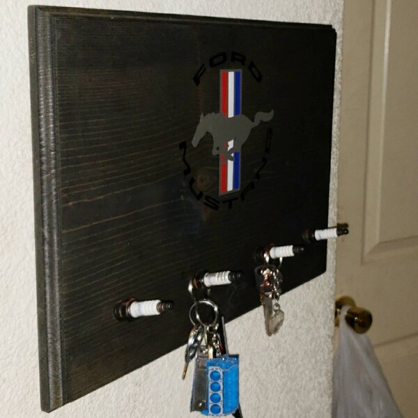 Ford Camo Spark Plug Car Sign Coat Hook Key Holder Garage Decor ...