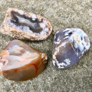 Montana Madison Blue Agate With Brecciated Jasper Tumbled - Etsy