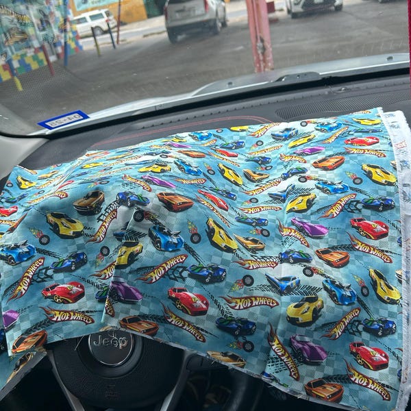 Barney & Friends Fabric Cartoon Fabric Pure Cotton Fabric by the Half ...