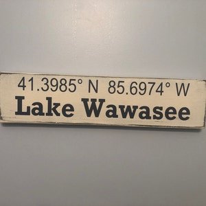 14 X 3.5 City Sign With Coordinates - Etsy