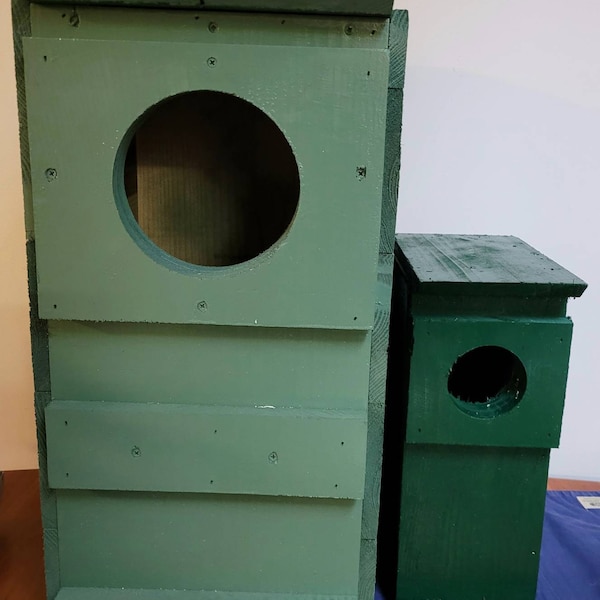 Owl Nesting Box Made of Cedar - Etsy