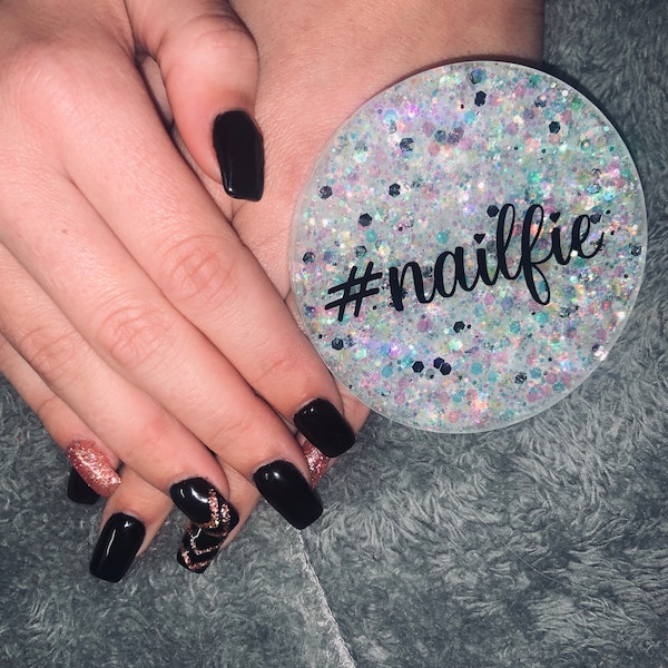 Custom Glitter Nailfie Disc 3 Inch - Etsy