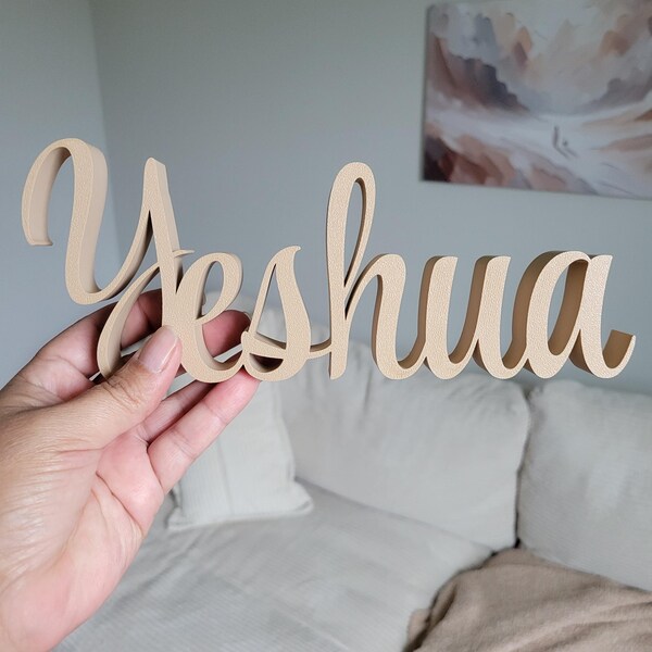 Jehovah Jireh Freestanding Sign Decor | Names of God 3D Name Sign ...