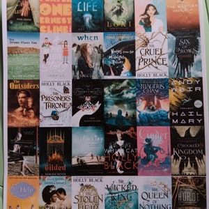 9 Book Cover Stickers, Custom Book Cover Stickers, Large Book Cover ...