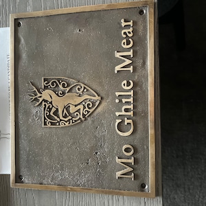 Custom Made Cast Bronze Signs & Plaques Personalized Logo/crest Plaques ...