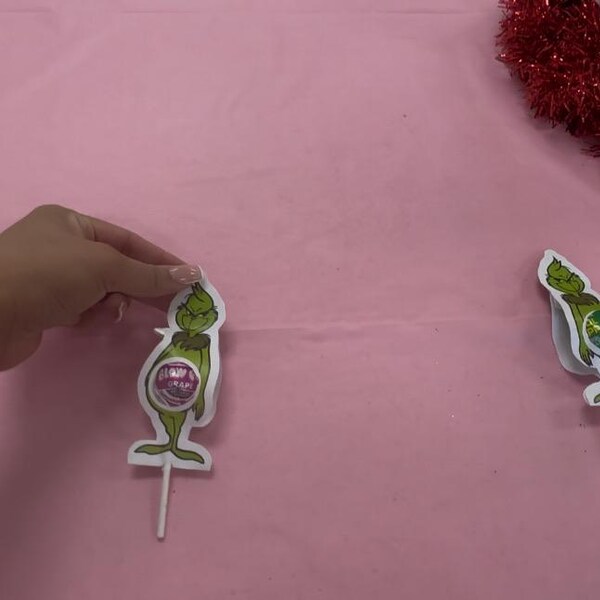 Grinch Lollipop Cut File, Favors, Stocking Stuffers, Grinch Favors ...