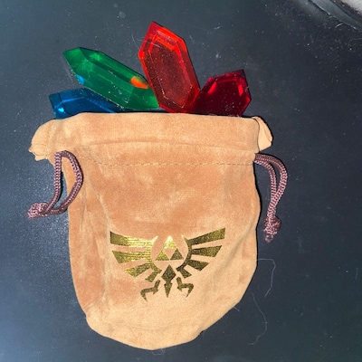 Legend of Zelda Rupees Rupee Set Including Rupee Bag/pouch 100, 250 ...