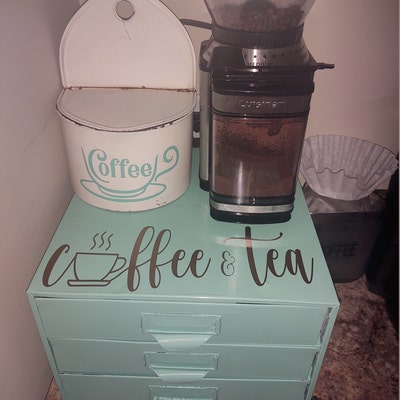 Coffee & Tea SVG Coffee and Tea Sign SVG PNG File for Cutting With ...