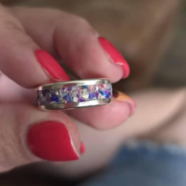 Custom Cremation Memorial Ring - Ash Ring - Pet Cremation - Remains ...