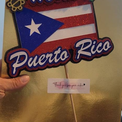 3D Puerto Rican Theme Cake Topper Decorations - Etsy