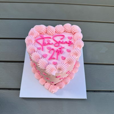 Mini Double Layer Custom Acrylic Cake Topper 4 Matte Circle Elegant ...