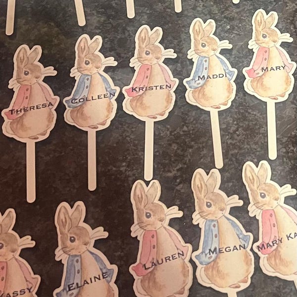Peter Rabbit Cutouts | Wooden Peter Rabbit Table Decor | Peter Rabbit ...