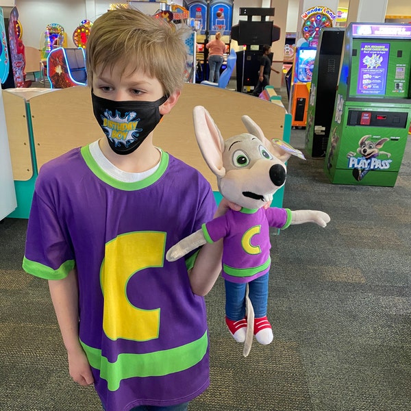 Cosplay Chuck E Cheese Style Children's Shirt - Birthday Shirt ...