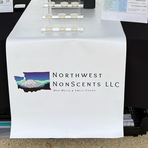 Custom Table Runner With Logo Craft Fair, Vendor Tables, Trade Shows ...