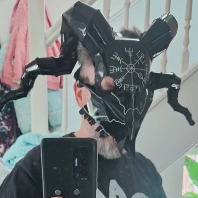 Pagan Skull Mask Leather Pattern PDF by Leatherhubpatterns - Etsy