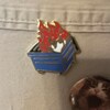 Blue Dumpster Fire Hard Enamel Lapel Pin - Etsy