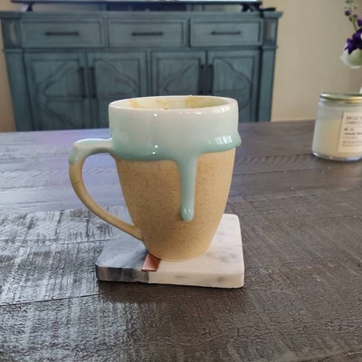 Water Drop Mugchinese Style Mughandmade Ceramic Mugwhite - Etsy