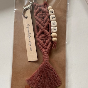 Custom Key Chains Macrame Wristlet Personalized Key Fob Cute - Etsy
