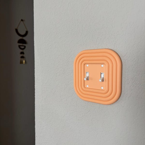 Minimalist 3D Printed Combination Decorator Style and Toggle Style ...