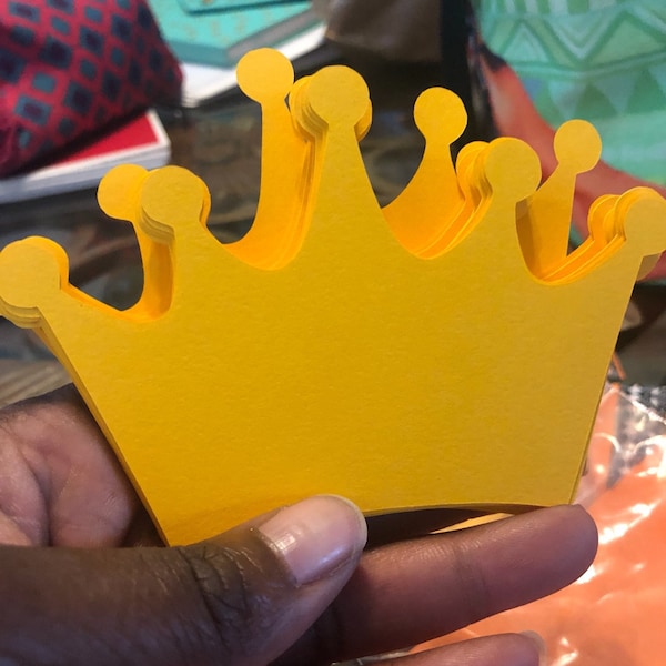 25 Pack – Paper Crown Shapes, Crown Die Cuts, Princess Crown Paper ...