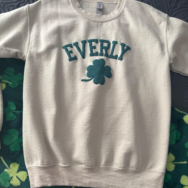 Custom Team Name Sweatshirt With Sleeve Print, School Mascot Sweatshirt ...