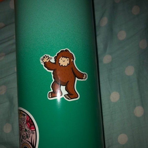 Mini Bigfoot Sticker | Sasquatch Artwork | Kawaii Big Foot Stickers ...