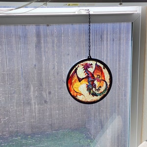 Werewolf Stained Glass Window Cling Werewolf Window Film Werewolf ...