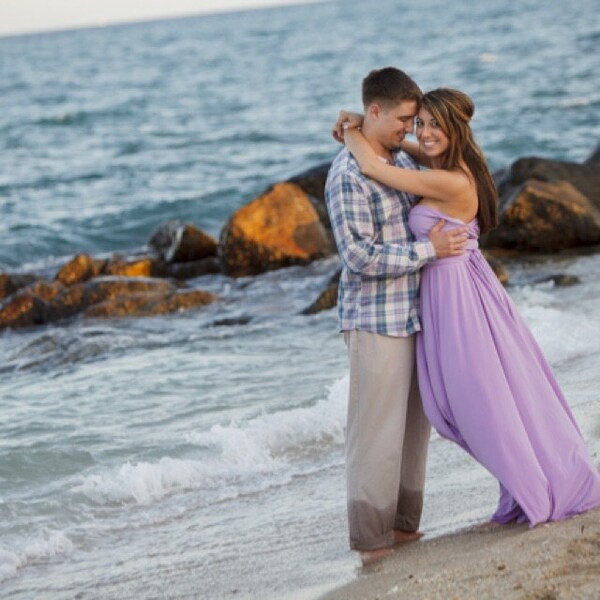 Lavender Long Floor Length Ball Gown Infinity Dress Convertible Formal