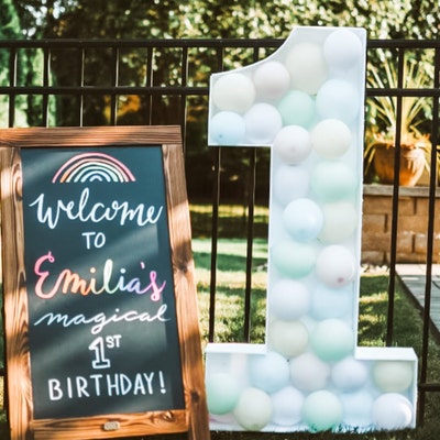 Number 1, Mosaic Numbers, Number One Mosaic Template From Balloons ...