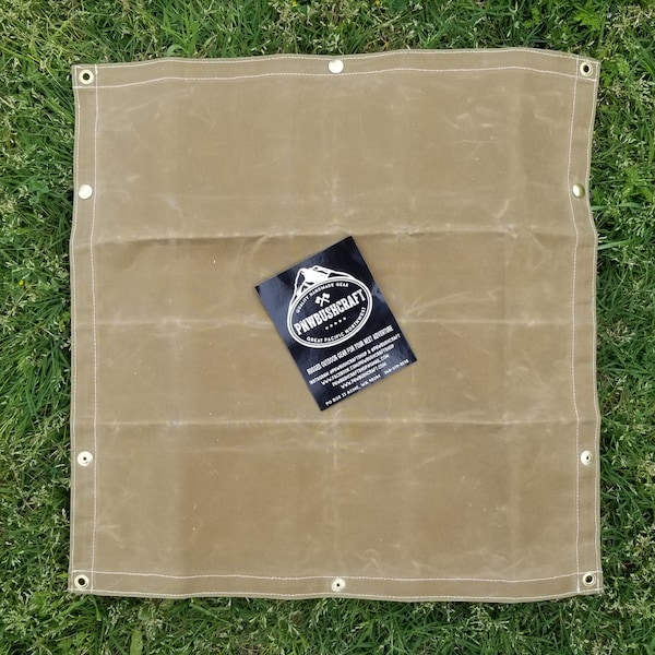 Waxed Canvas Ground Cloth Junior for Bushcraft, Outdoor Gear, Camping ...