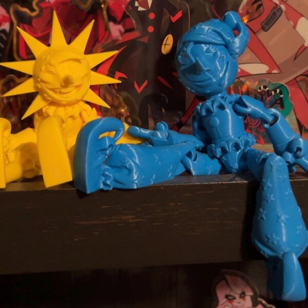 Labubu Skeleton Fidget Toy (flat Back) 3D Printed (each Sold Separately ...