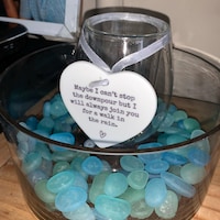 9 Seaglass Feel Memory Pebbles Encasing Ashes, Fur, Hair, or Sand ...