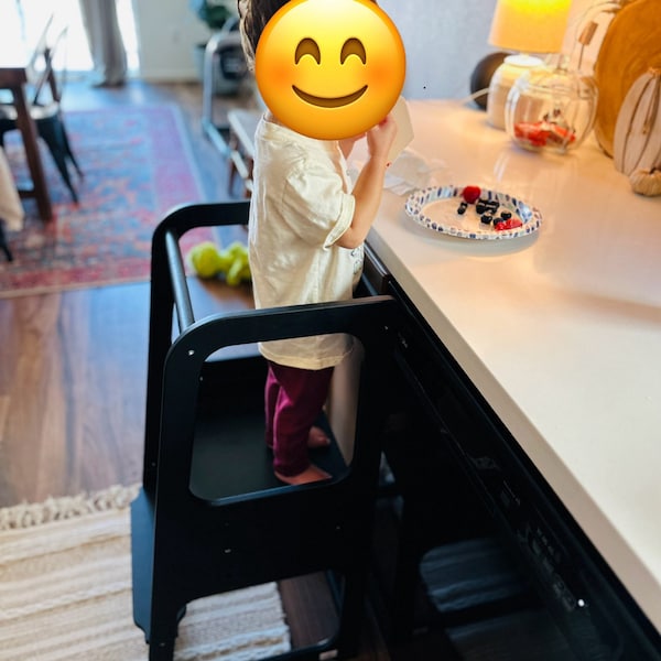 Kitchen Tower Montessori Step Stool for Kids Step Stool Adjustable ...