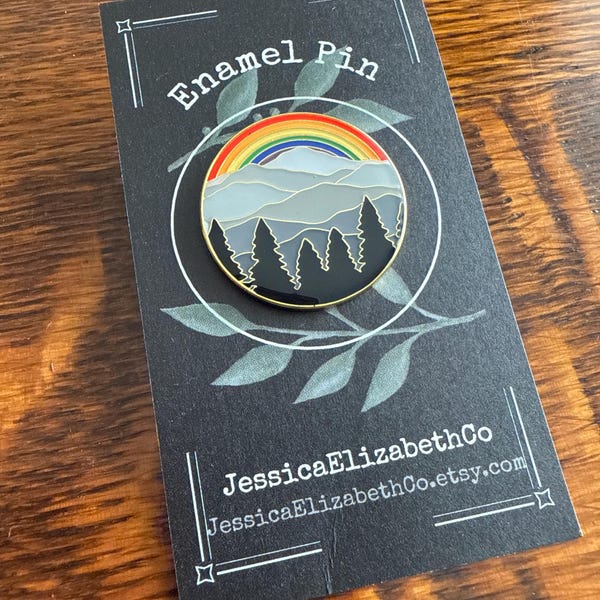 Subtle Transgender Flag Enamel Pin Mountain Pin Pride Pin Enamel Cute Pin Set Pins Laple Pin ...