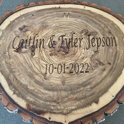 Log Slice Slab for Cake Stand, Cutting Board, Charcuterie, Food Serving ...