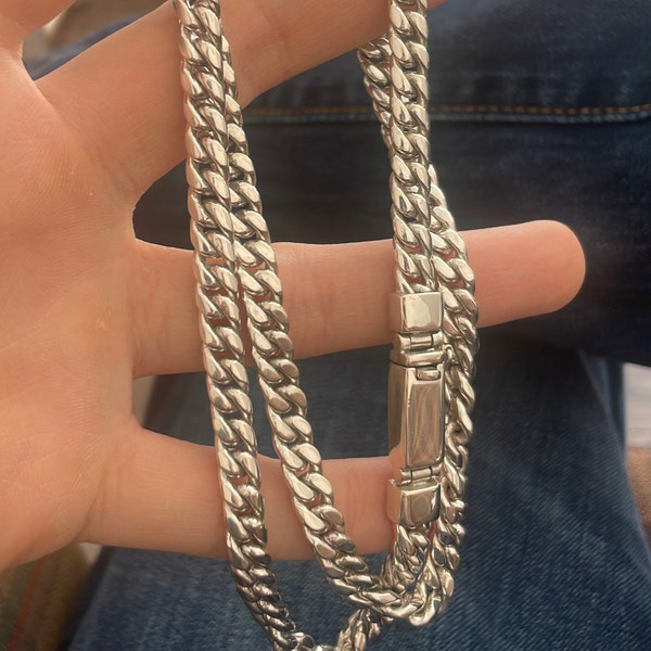 6 Mm Curb Chains Necklace, 999 Pure Solid Silver, Chains Silver ...