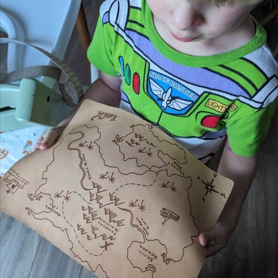 Treasure Map , Genuine Leather, Cosplay Maps, Display Maps, Pirate Map ...