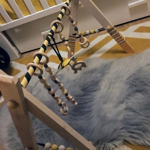 Wooden Baby Gym Activity Play Mat Playmat Wood Frame Stand - Etsy