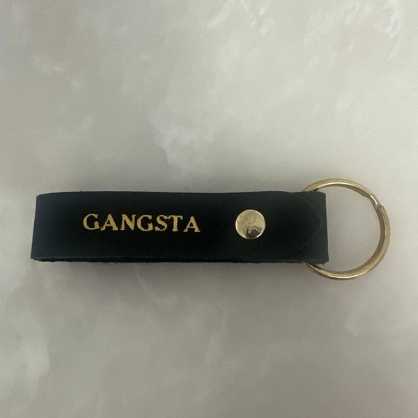 Personalized Leather Keychain | Rivet Closure With Keyring ...