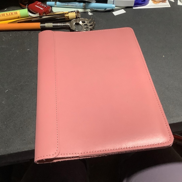 Custom Leather Notebook Cover, Personalized Notepad Holder, Handmade ... Custom Leather Notebook Cover, Personalized Notepad Holder, Handmade ...