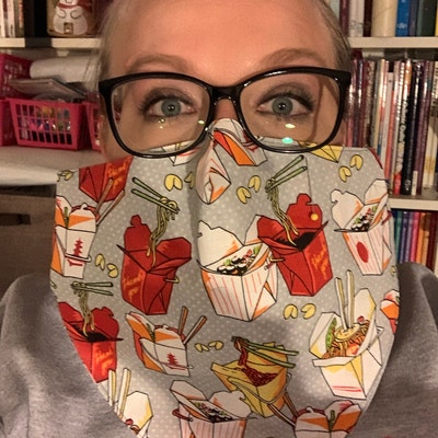 EASY Beginner Adult Face Mask Scarf Sewing Pattern Comfortable Scarf ...