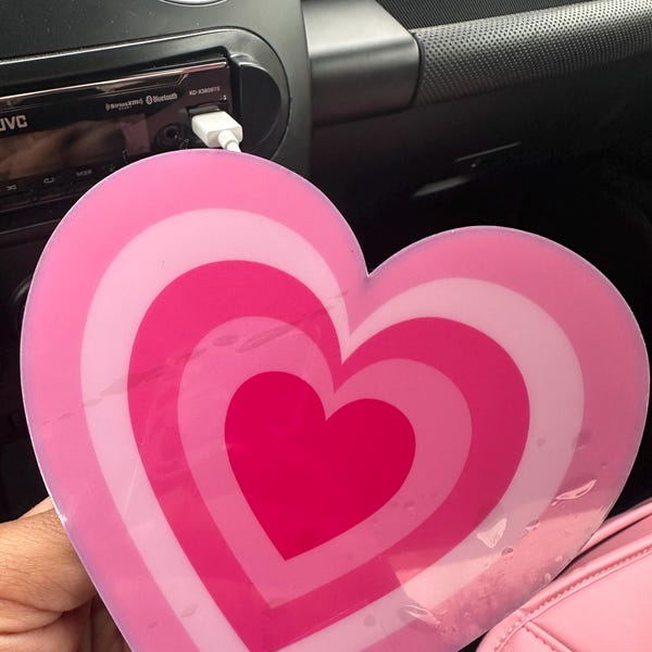 Heart NRG Panel | Light-up Decal | Cute Car Accessories | Cute Vinyl ...