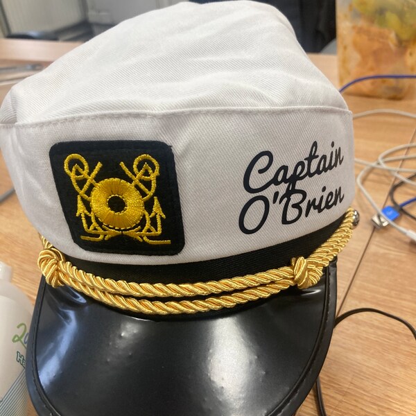 Captain Hat, Nautical Captain's Hat, Gift for New Boat Owner ...