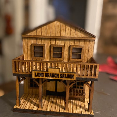 HO Scale Miniature Gunsmoke Dodge City Marshal Office/jail - Etsy