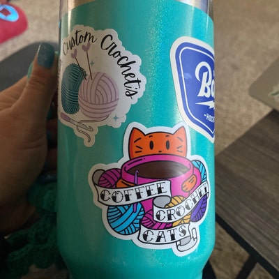 Funny Crochet Vinyl Holographic Sticker, Crocheter Joke Gift, Crochet ...